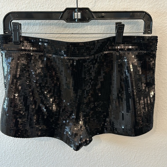 Express | Shorts | Black Sequin Short Shorts | Poshmark